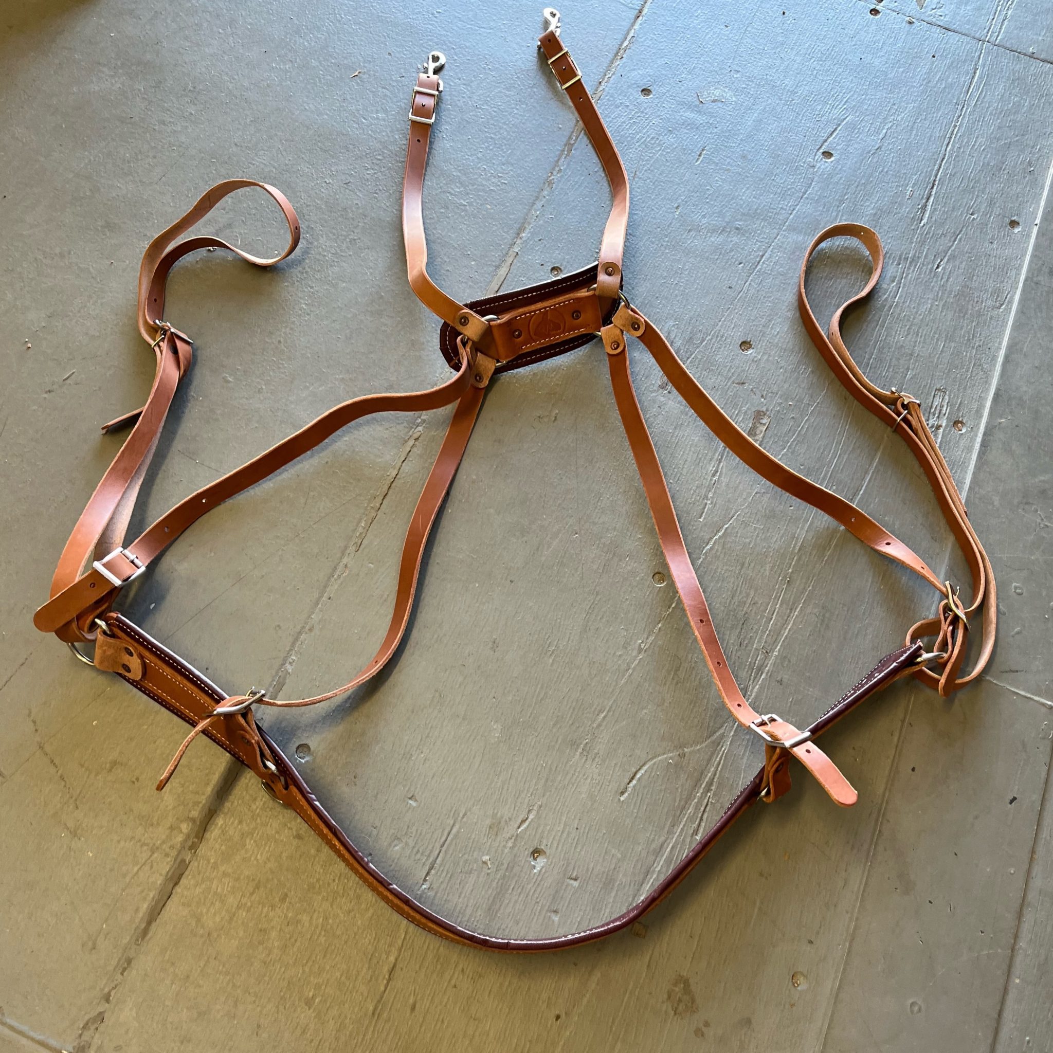 Leather Breast Collar for Mules and Donkeys | Queen Valley Mule Ranch